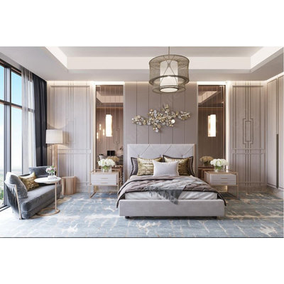 Hospitality Designs 5 Star Hotel Bedroom Furniture Sets Wood Veneer Surface
