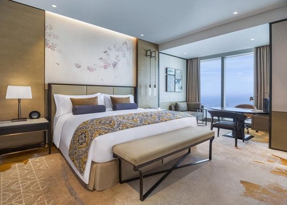Chinese Style Customization MDF Hotel Bedroom Furniture Sets