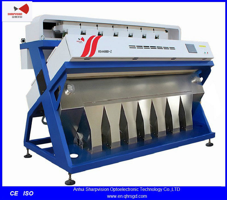 High Precision Optical RGB Rice Color Sorter RS448BD and Sensitive Touchable LCD Screen