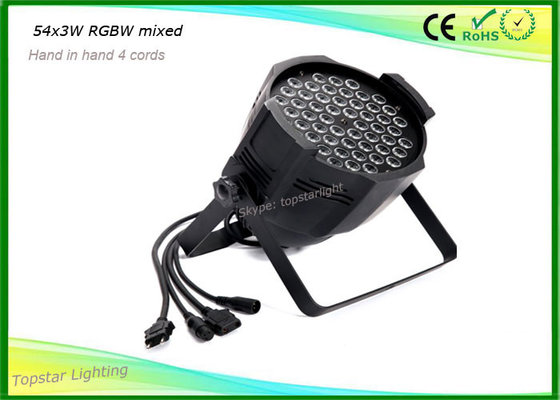China High Bright Indoor Par Led Lamp RGBW Black Cast Aluminum House CE RoHs supplier