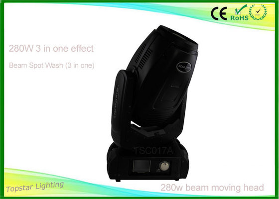 China Super Bright Sharpy Beam Moving Head , 3 In 1 Spot Stage Show Lights Dj Sound System supplier
