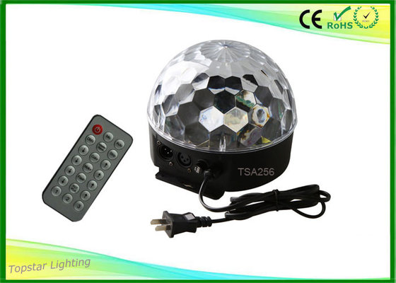 China DMX LED Magic Ball Light Sound Activate With Remote Control 6w supplier
