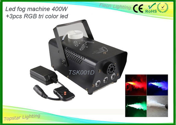 China Led Fog Light 400w Colorful Smoke Fogger Machine 3 X 1 W RGB Mini Thermal Fogger supplier