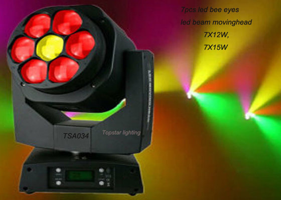China Zoom Moving Head Beam Light With High Power 12w / 15w Led Lamp , AC100-240V supplier