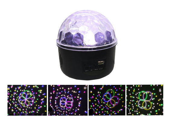 China New 500 Patterns Mp3 Led Magic Ball Light Sound Auto (Infrared Remote Control) 6w Led supplier