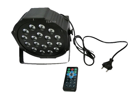 China Cheapest  18 x 0.5w RGB Led Flat Par Plastic Shell USD5.65~6.45 supplier