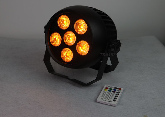 China Waterproof Ip65 Battery Operated Led Par 6*18w 6in1 RGBWA+UV TSA157 supplier