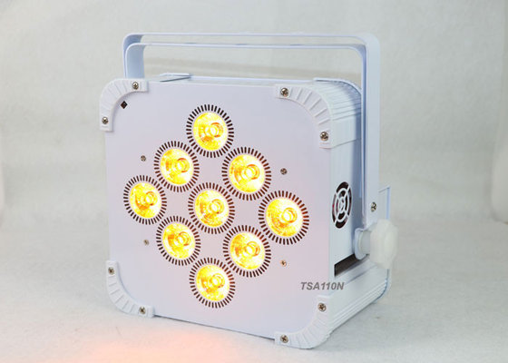 China Pop kind Battery Operated 9pcs LED Flat Par TSA110N supplier