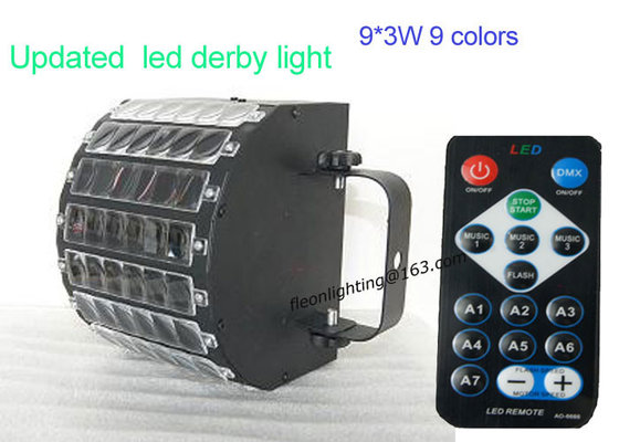 Led Concert Stage Lights , 9 Colors Multi Derby Dj Club Lights, Led effect light dj supplier