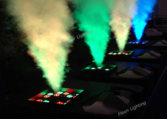Dmx 1500w Stage Fog Machine 24*3w Tri Color Rgb Dmx Halloween Vertical Smoke Machine supplier