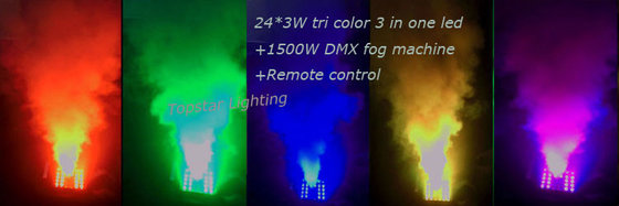 RGB High Brightness Low Level Stage Fog Machine For  Parties / Shows / Events 24*3w supplier
