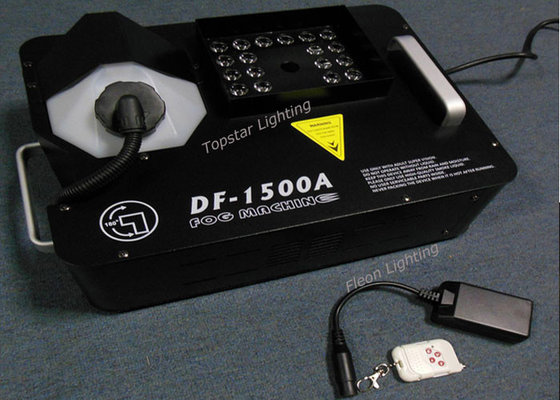 1500w Portable Led Fog Machine / Smoke Machine Multi Color Wireless Remote Control supplier