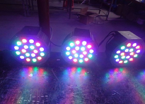Mini Led par light 18 X 3w Rgb Led Flat Par Light Plastic House light weight Slim Par64 supplier