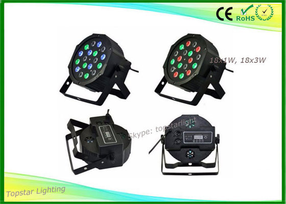 Mini Led par light 18 X 3w Rgb Led Flat Par Light Plastic House light weight Slim Par64 supplier