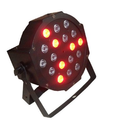 New RF Remote control  18 x 1w RGB Led Flat Par Dmx512 Stage Lighting Stage Dj Light supplier