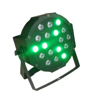 New RF Remote control  18 x 1w RGB Led Flat Par Dmx512 Stage Lighting Stage Dj Light supplier