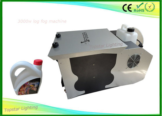 Professional 3000 Watt Low Lying Fog Machine With Dmx Remote / Wire Control supplier