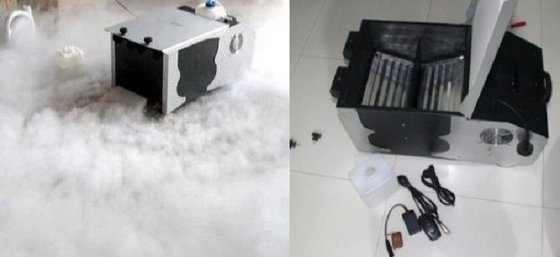 Theatrical Special Effect 1500w Low Ground Stage Fog Machine Fluid Dmx512 Control supplier
