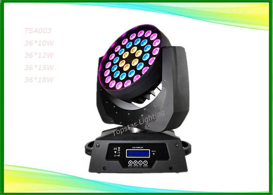 High Power 6 In One LED Moving Head Light With Adjustable Strobe 36 X 15W supplier