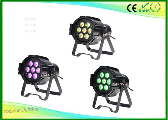 Mini 7 x 10W dj par stage lighting qua color mini led par can with 4-in-one led High Power supplier
