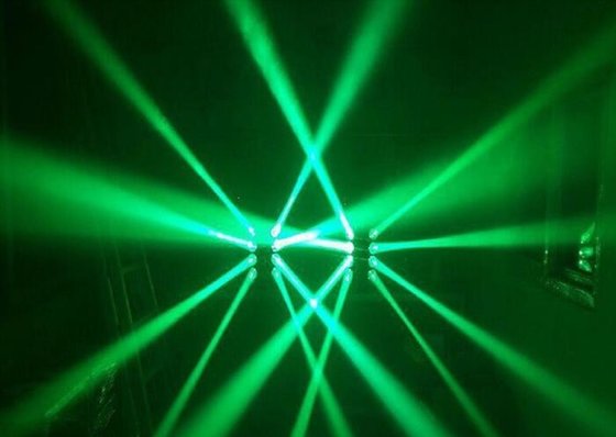 80W Stage LED Moving Head Light 8 Eyes Sound Active Energy Saving supplier