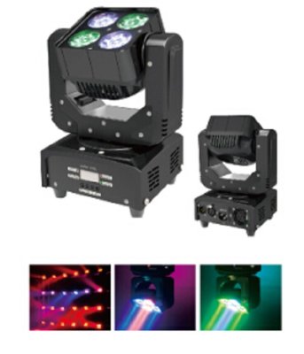 4 Eyes Mini Stage Show Lights , High Brightness Moving Head Beam Light RGBW Color supplier