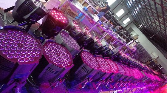 High Configuration 3 Watts DJ Stage Light , Led Par 64 Lights DMX 8CH With Auto Mode supplier