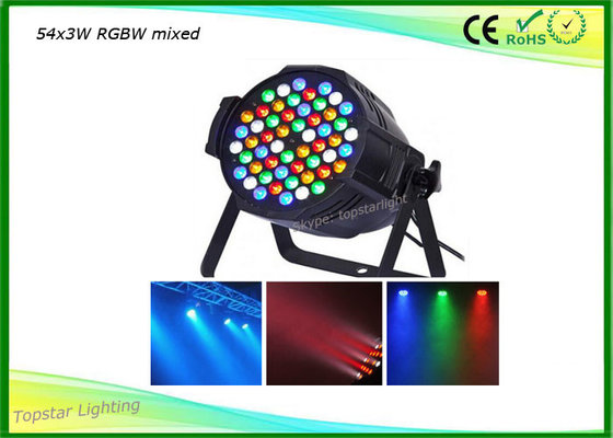 High Configuration Project Quality RGBW LED Par Light Double Handle Input Output 4 Cords 54x3w supplier