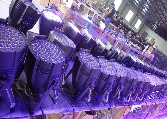 High Configuration Project Quality RGBW LED Par Light Double Handle Input Output 4 Cords 54x3w supplier