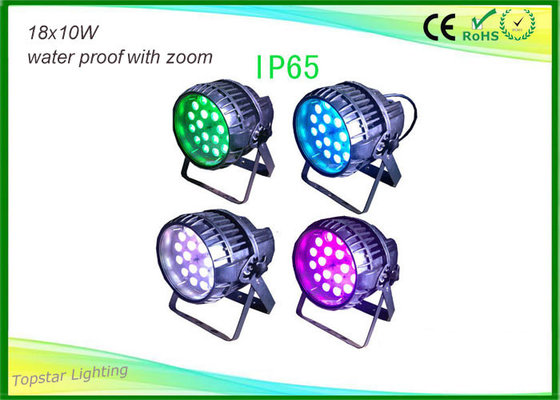 Waterproof Rgbw Led Par Can , Zoom Stage Led Lights Self - Propelled supplier