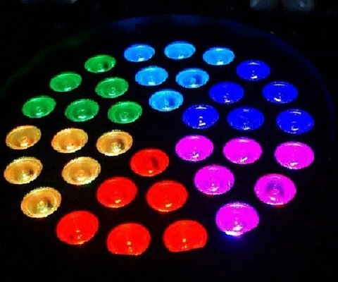 White Body Zoom Led Wash Moving Head RGBWA , Led Disco Lights With LCD Screen Display supplier