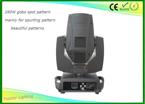 10R 280W Gobo Spot Moving Head Light With 17 Fixed Pattern Effects supplier
