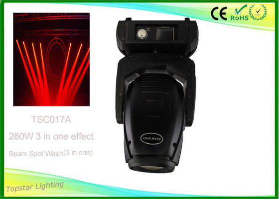 3 In One Colorful Moving Stage Lights 280w With 2 Gobo Wheels CE RoHS supplier