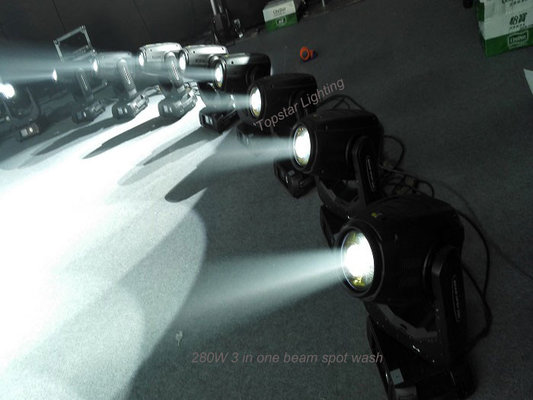 3 In One Colorful Moving Stage Lights 280w With 2 Gobo Wheels CE RoHS supplier