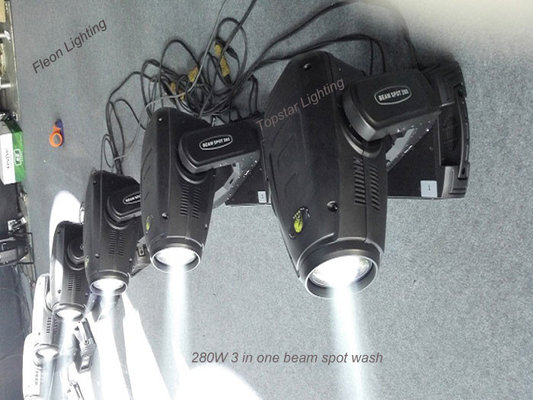Spot Wash Beam Moving Head Light 3 In One 8/16 Prism For Entertainment Events supplier