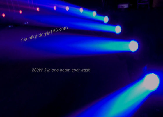 Spot Wash Beam Moving Head Light 3 In One 8/16 Prism For Entertainment Events supplier
