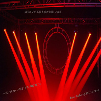 3 In 1 Sky Beam Moving Head Light Tilt Movable 0~20°Degree Angle With Gobo Wash supplier