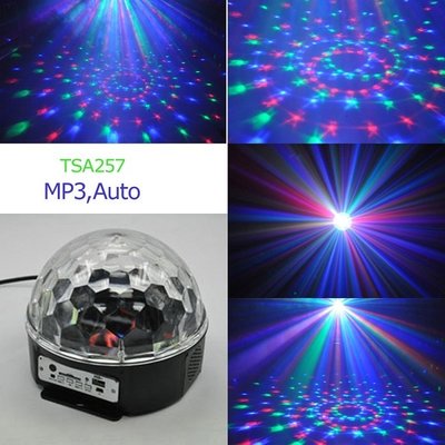 Small MP3 Led Crystal Magic Ball Disco Light Remote DMX With Auto Mode supplier
