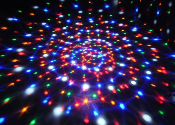 Disco Light RGB LED Magic Ball Light Sound Control For 6 Watts For Stage Show supplier