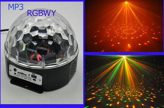 Disco Light RGB LED Magic Ball Light Sound Control For 6 Watts For Stage Show supplier