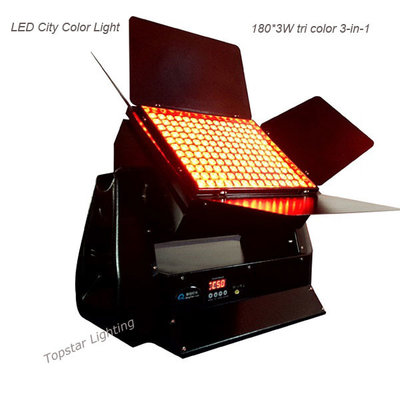 180 X 3w Outdoor Search Lights , 3 In 1 RGB Tri Color Led Wall Washer Aluminum Alloy Shell supplier