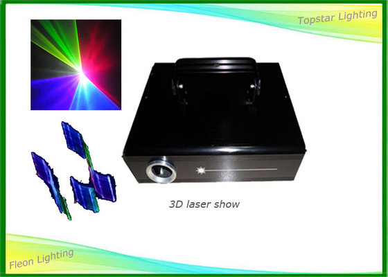 Multicolor Laser Stage Light , Stage 3d Laser Light Aluminum House supplier
