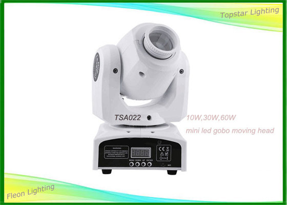 Cheapest 10W / 30W / 60W Manual Zoom Mini Led Moving Head Gobo Light Stage Disco Club Decor Lighting supplier