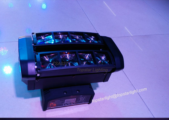 Indoor Mini 8 Eyes Led Spider 8*3w / 10w Rgbw 4in1 Led Moving Head Light supplier