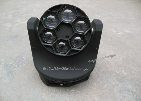 4 In1 Mini Bee Eye Led Beam Moving Head Light 6 x 12w 15w Rgbw Led Mini Moving Head supplier