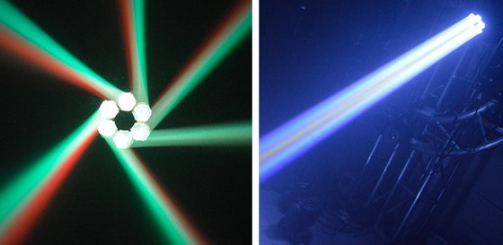 White 6 x15w RGBW 4 in1 High Brightness Beam Moving Head Light Led Stage Disco Light supplier