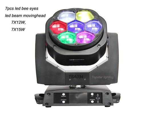 Mini Bee Eyes Moving Heads 7x15w Led Rgbw Wash Zoom Led Beam Moving Head supplier