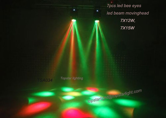 Zoom Moving Head Beam Light With High Power 12w / 15w Led Lamp , AC100-240V supplier