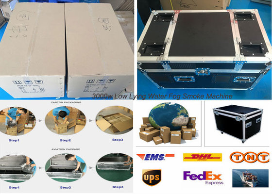 2 Tubes 3000w Stage Effect Smoke Machine Dmx Water Fog Smoke Machine Total 4600w Powerful Low Fog Machine supplier