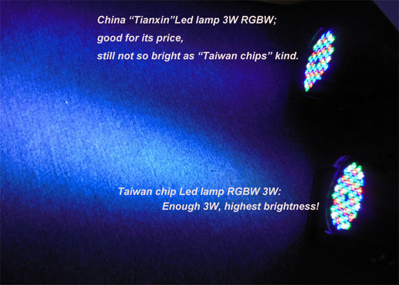 Highest Brightness Par64 Par Can Led Lights 54 x 3W With Taiwan Chips supplier